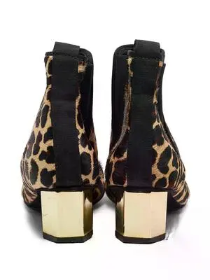 Tory Burch 40mm Leopard-print Heeled Ankle Boots