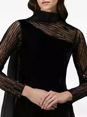THA SEEN Sequin-embellished Maxi Dress