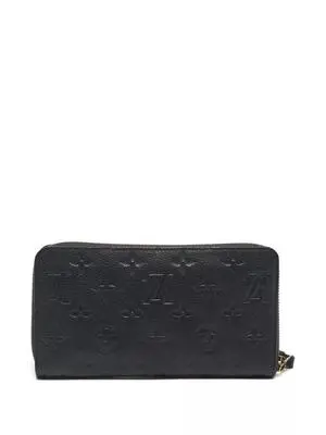 LOUIS VUITTON Zippy Monogram Empreinte Wallet - Blue