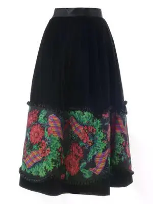 SOULEIADO Provencal Ruffle Midi Skirt