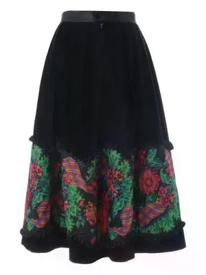 SOULEIADO Provencal Ruffle Midi Skirt