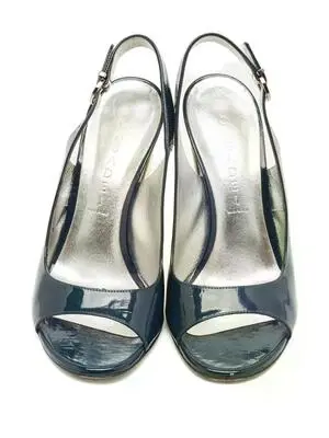 Casadei Patent Leather Slingback Sandals