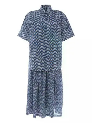 SOULEIADO Patterned Skirt Suit
