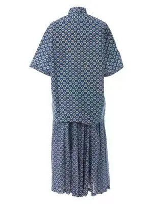 SOULEIADO Patterned Skirt Suit