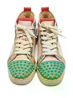 CHRISTIAN LOUBOUTIN Louis Spikes Leather Sneaker