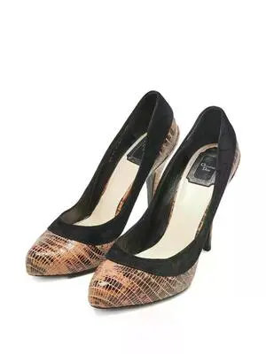 Dior Lizard Embossed Leather Pumps