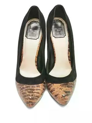 Dior Lizard Embossed Leather Pumps