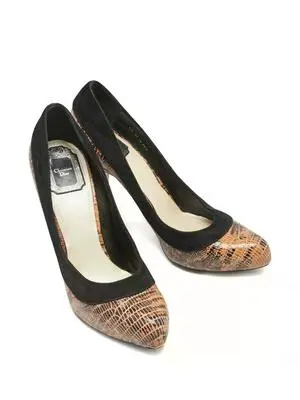 Dior Lizard Embossed Leather Pumps