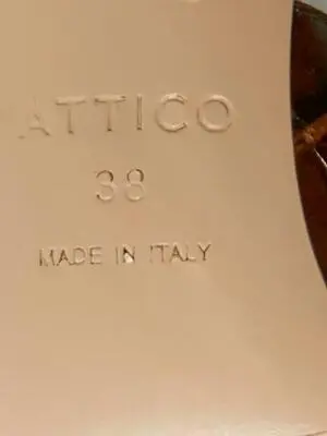 Attico Embossed Leather Mules