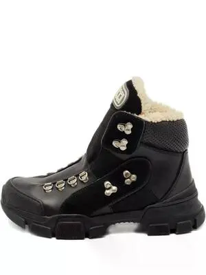 Gucci Flashtrek Chunky Shearling Ankle Boots