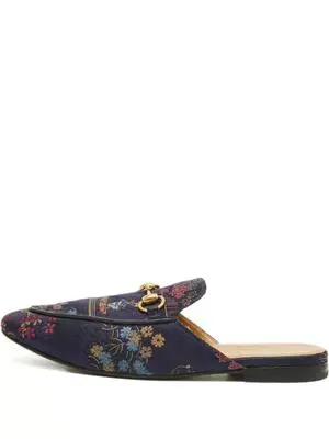 Gucci Brocade Horsebit Mules