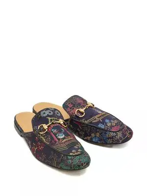 Gucci Brocade Horsebit Mules