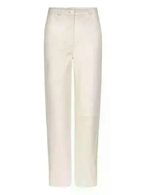 Loulou De Saison Straight Leg Lambskin Trousers