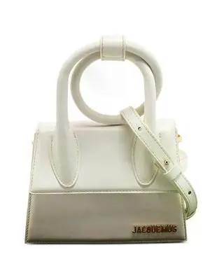 Jacquemus Leather Logo Tote