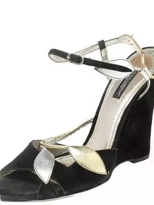 Dolce & Gabbana Suede Wedge Sandals