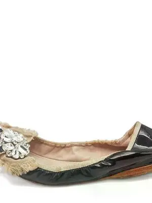 Miu Miu Patent Leather Ballet Flats