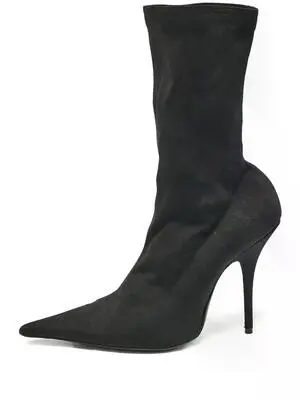 Balenciaga 110mm Knife Ankle Boots - Black
