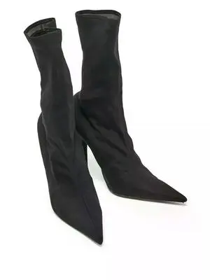 Balenciaga 110mm Knife Ankle Boots - Black