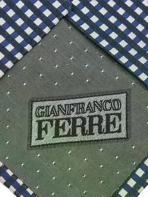 Gianfranco Ferre Checkered Silk Tie