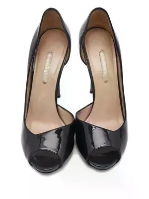 NICHOLAS KIRKWOOD Patent Leather Peep-toe Pumps