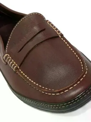 TOD'S Penny-strap Leather Loafer - Brown