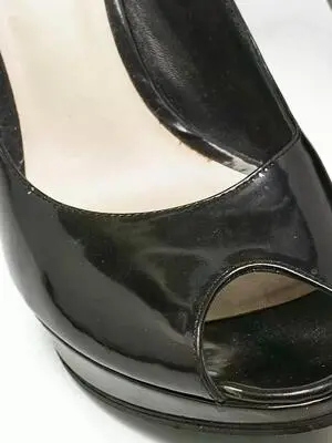 Dior Patent Leather Peep-toe Pumps
