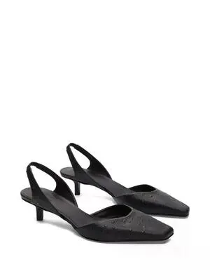 Loulou De Saison Sully Square-toe Pumps - Black