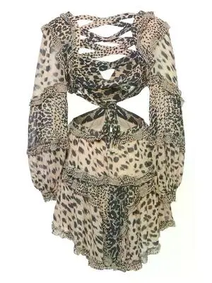 Zimmermann Leopard-print Mini Dress