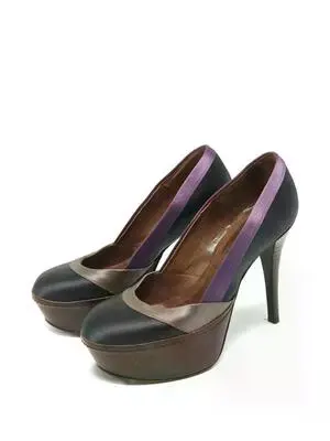 Marni Platform Satin Pumps
