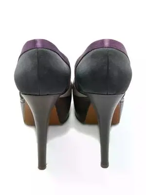 Marni Platform Satin Pumps