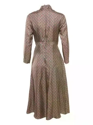 Sandro Paisley-print Silk A-line Dress