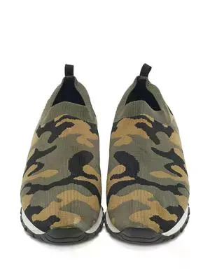 Prada Camouflage-pattern Slip-on Sneakers