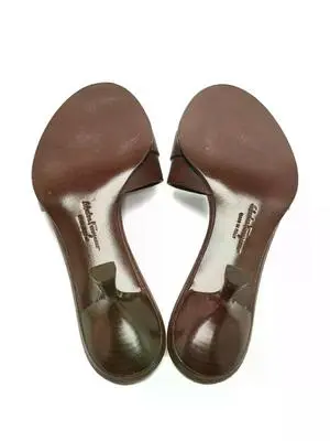 FERRAGAMO Gancini Leather Sandals