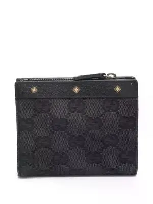 Gucci Canvas Stud Wallet - Grey