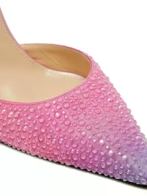 Mach & Mach 100mm Crystal Satin Pumps