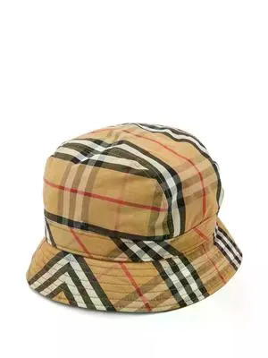 Burberry Check Pattern Bucket Hat