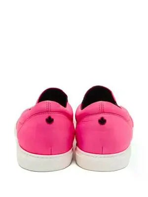 Dsquared2 Leather Slip-on Sneakers
