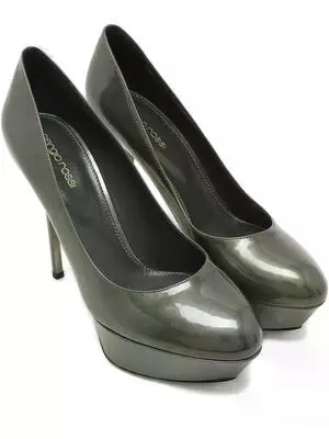 SERGIO ROSSI Patent Leather Platform Stiletto Pumps