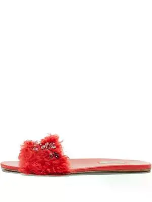 Prada Embellishment Flat Sandals