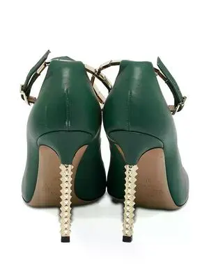 Valentino Garavani 100mm Studded-heel Pumps - Green