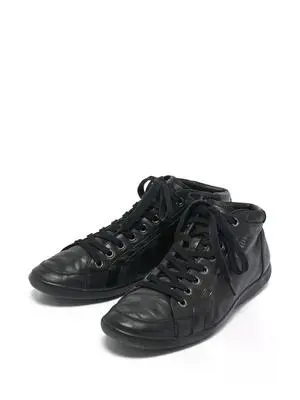Prada Leather High Top Sneakers