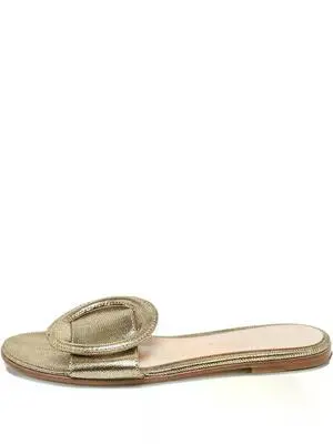 GIANVITO ROSSI Buckle-detail Suede Sandals