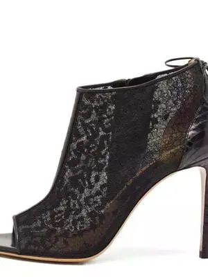FERRAGAMO 100mm Lace Boots