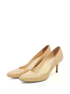 JIMMY CHOO 70mm Gilbert Almond-toe Leather Pumps