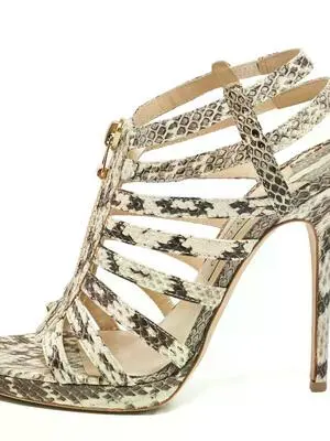 JIMMY CHOO Snakeskin Cage Pumps
