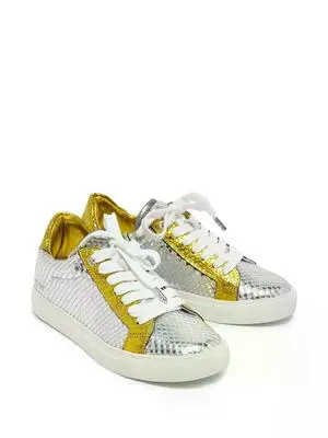 Zadig&Voltaire Snakeskin Embossed Sneakers