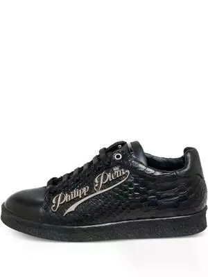 Philipp Plein Leather Python-embossed Sneakers