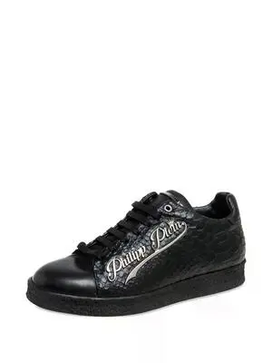 Philipp Plein Leather Python-embossed Sneakers