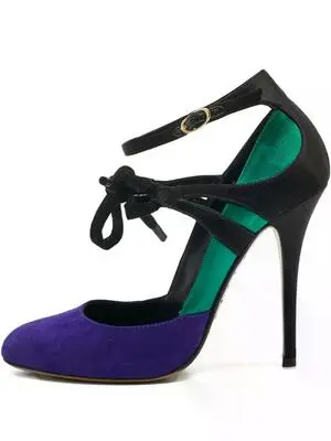 GIUSEPPE ZANOTTI Suede Ankle-strap Pumps