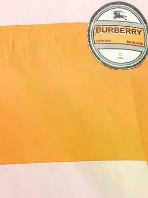 Burberry Logo-appliqué Striped T-shirt